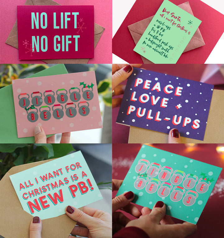 Gym Themed Christmas Card Pack — You Deserve A Medal